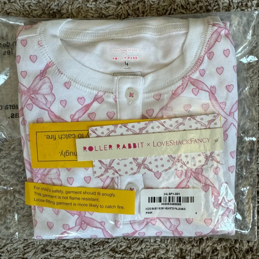 LoveShackFancy | Pajamas | Nwt Roller Rabbit X Loveshackfancy Limited ...